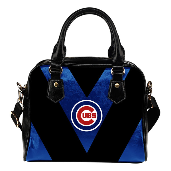 Triangle Double Separate Colour Chicago Cubs Shoulder Handbags – Best ...