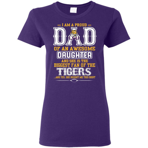 Proud Of Dad Of An Awesome Daughter LSU Tigers T Shirts – Best Funny Store