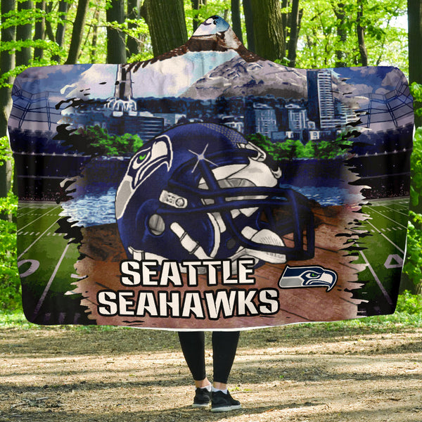 Special Edition Seattle Seahawks Home Field Advantage Hooded Blanket ...