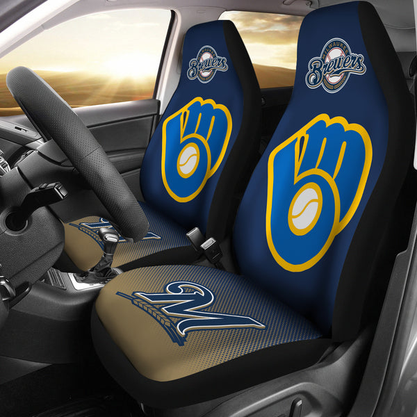 New Fashion Fantastic Milwaukee Brewers Car Seat Covers – Best Funny Store